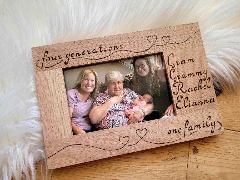 Generations of Love Family Photo Frame 3-5 Generations of - Etsy UK