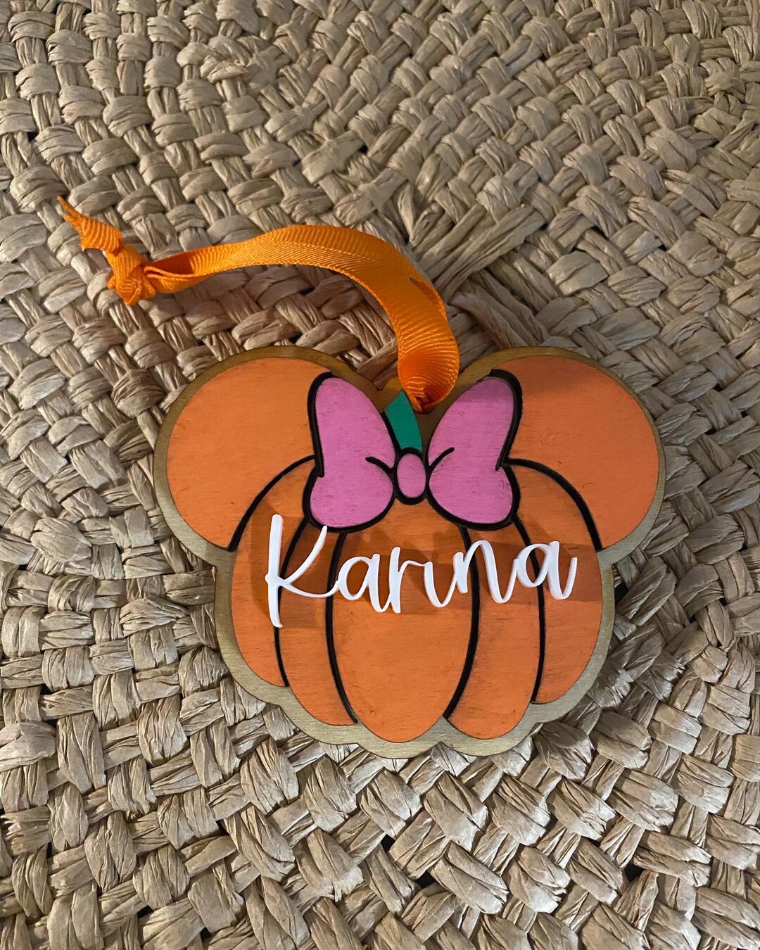 Magic Mouse Pumpkin Name Tags / Halloween Basket Tags / Mickey Ears ...