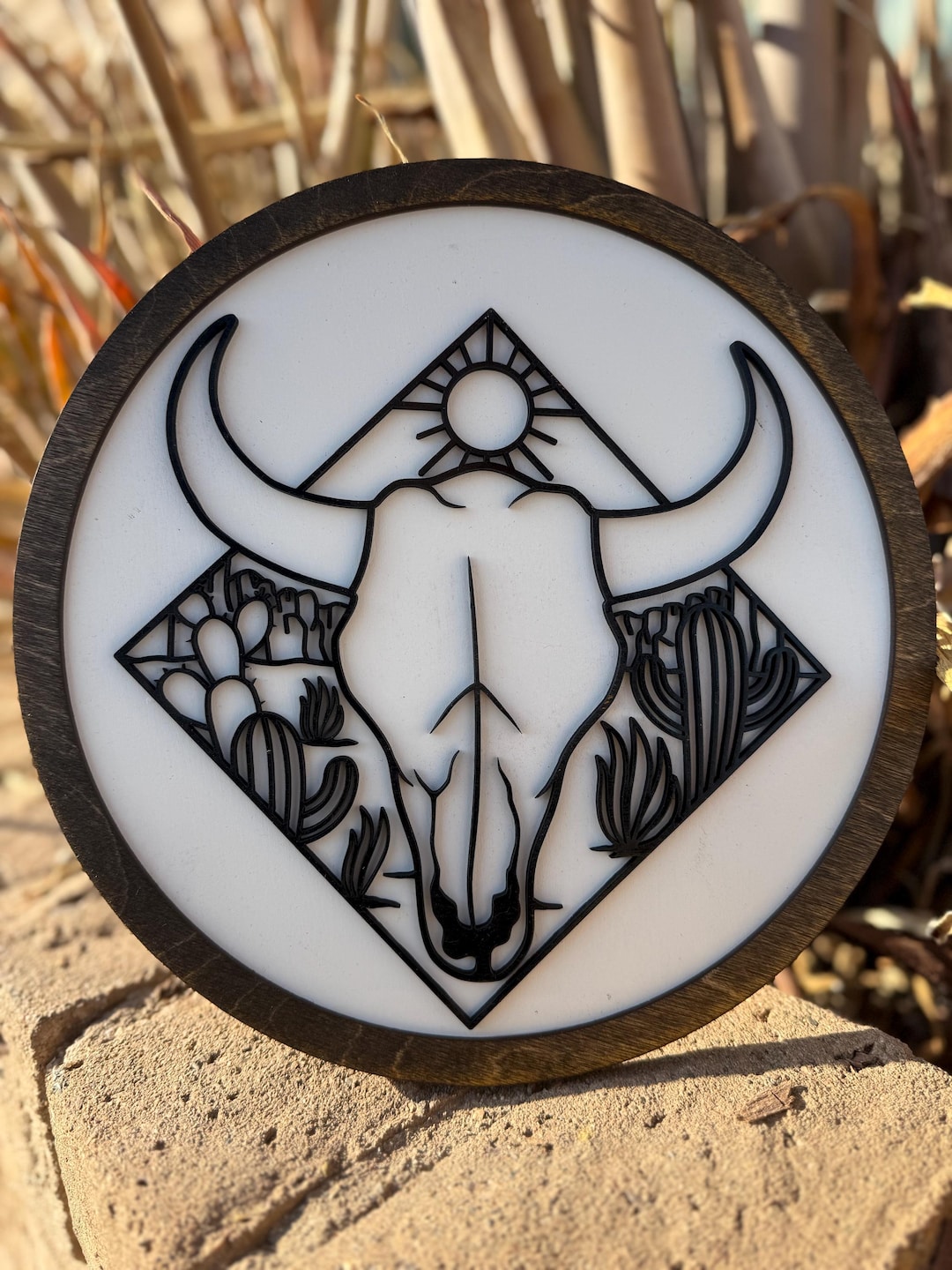 Desert Cow Skull Sign - Etsy