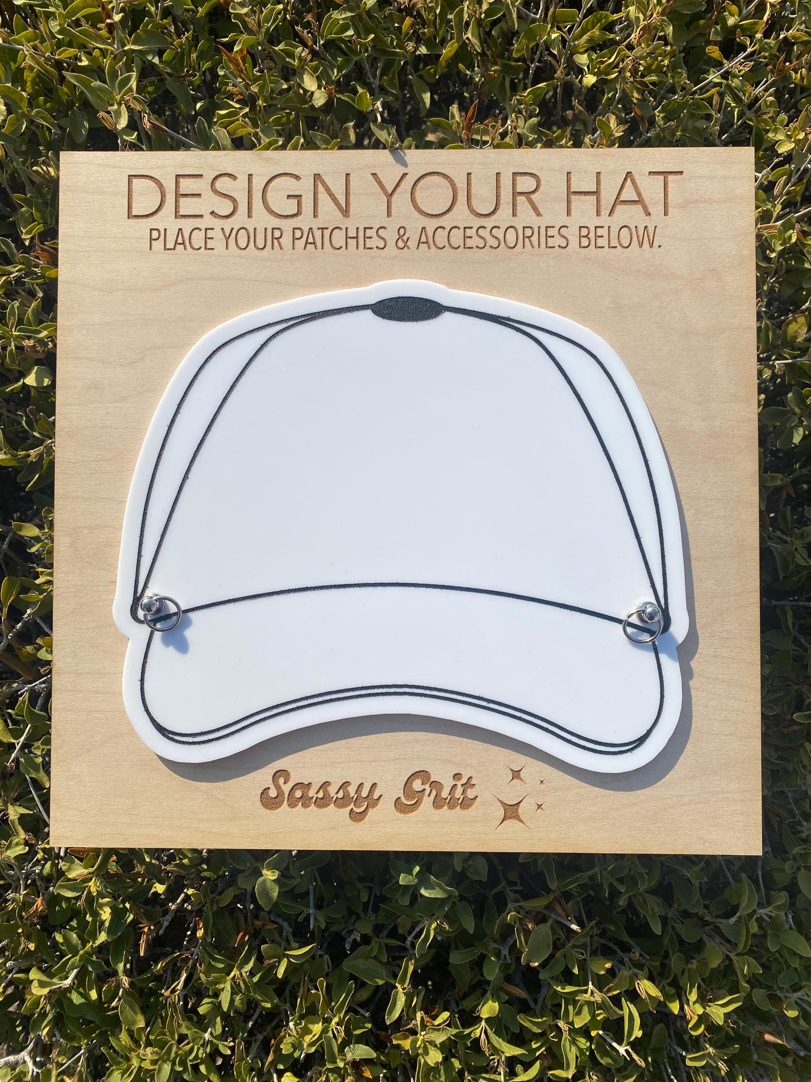 Personalized Trucker Hat Bar - Patch - Display Board - Wood and Acrylic ...