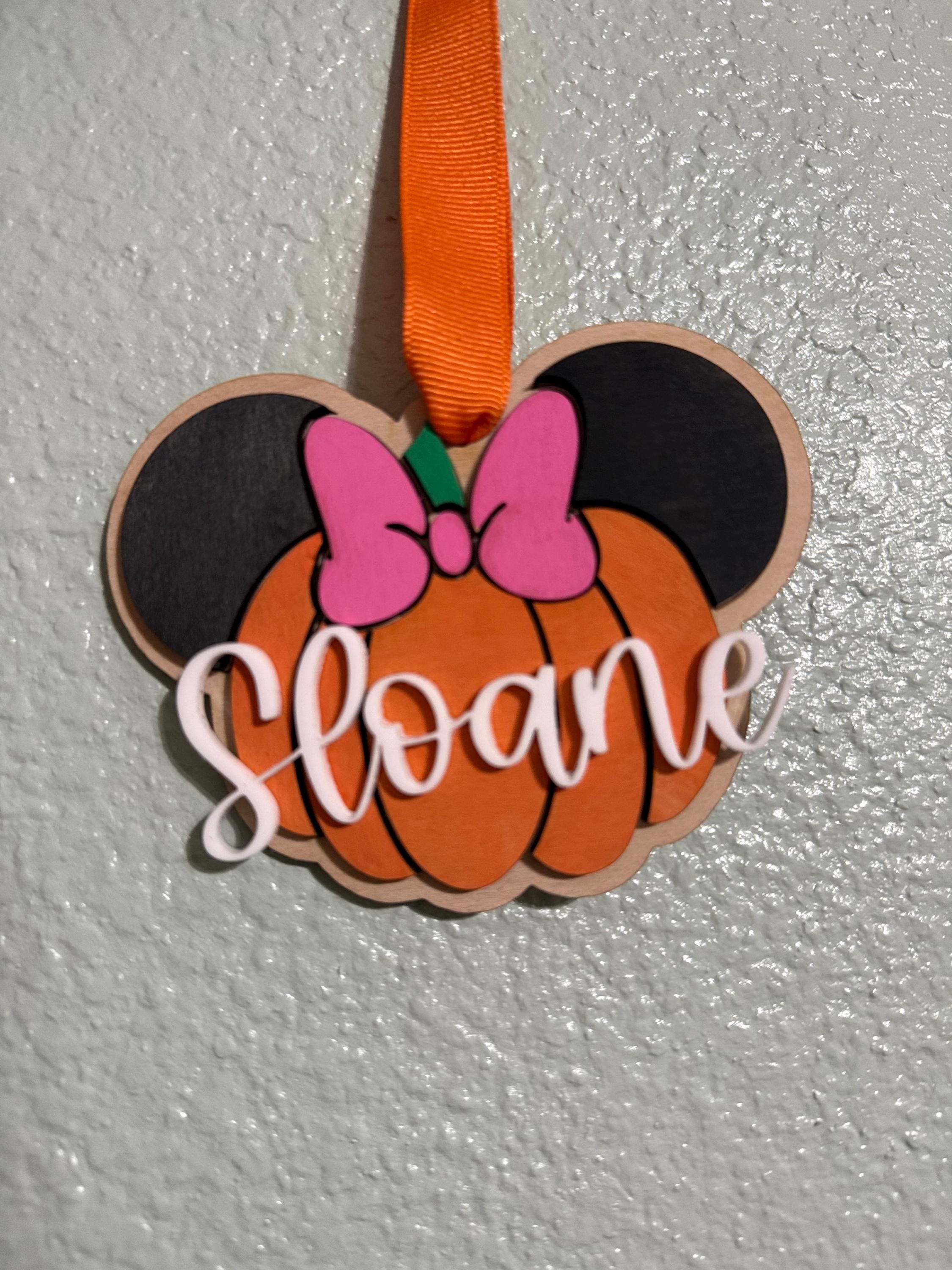 Magic Mouse Pumpkin Name Tags / Halloween Basket Tags / Mickey Ears ...