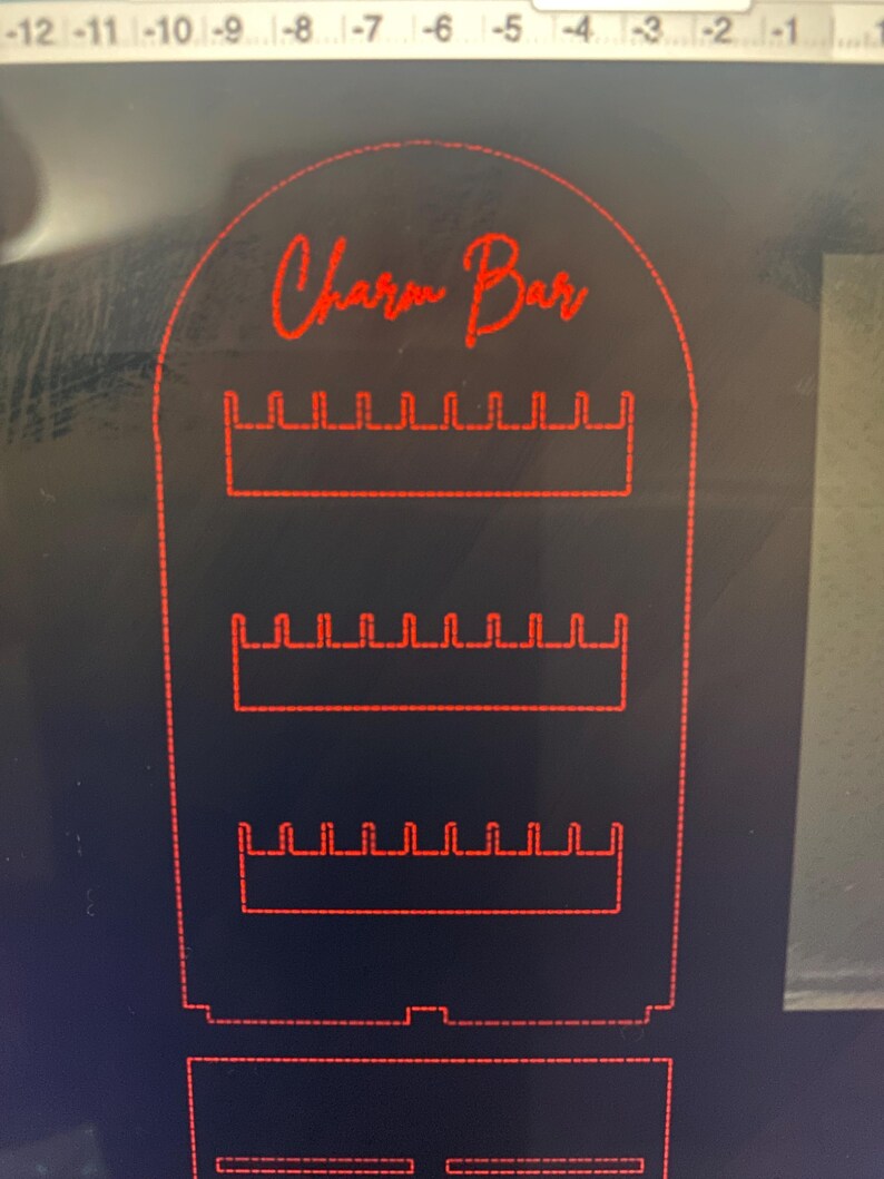 30 Charm Bar Display Board Acrylic Wood Permanent Jewelry - Etsy