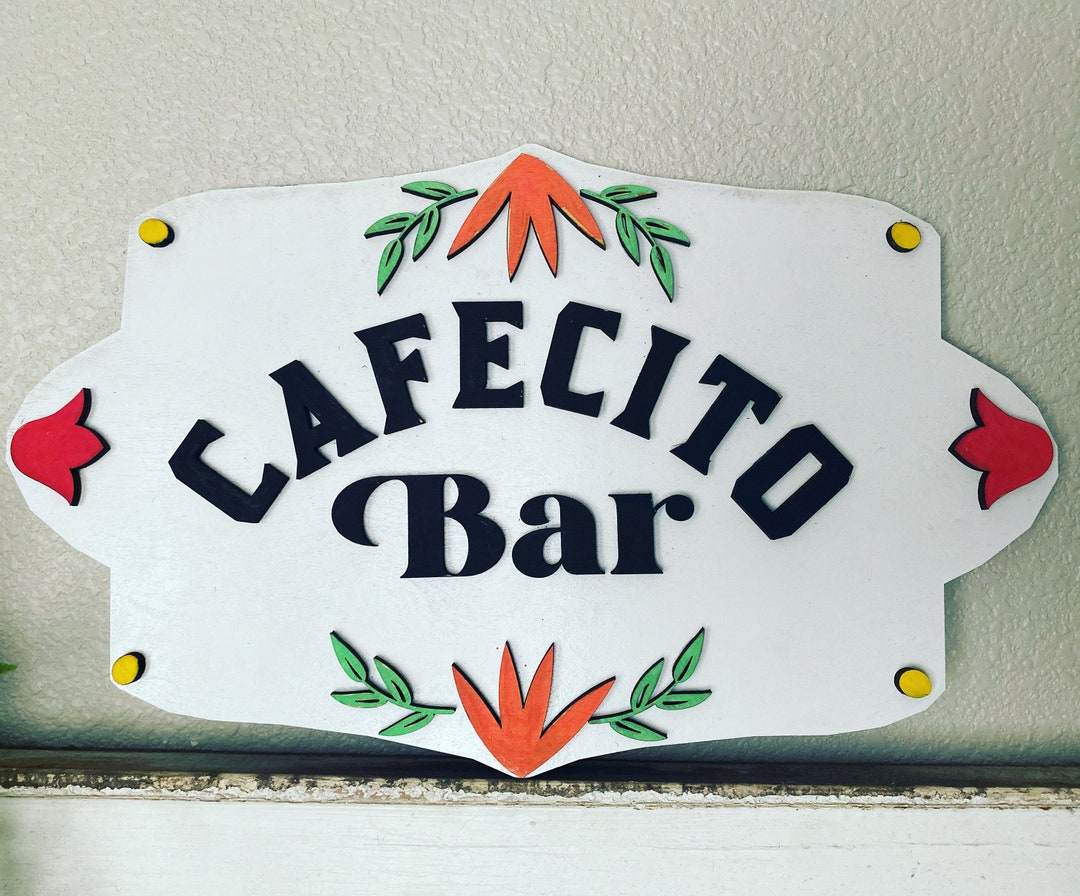 Cafecito Bar Sign - Etsy