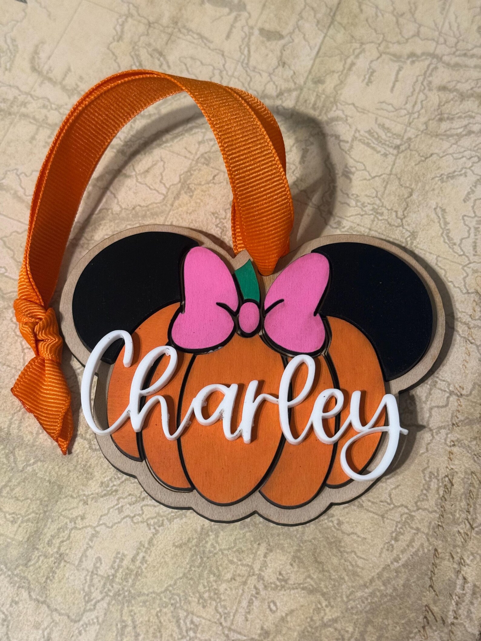 Magic Mouse Pumpkin Name Tags / Halloween Basket Tags / Mickey Ears ...