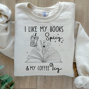 I Like My Books Spicy and My Coffee Icy Svg, Png, Spicy Books Svg ...