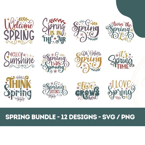 Spring Svg - Etsy