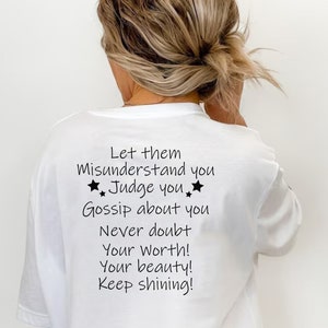 Let Them Misunderstand You Svg, Png, Keep Shining Svg, Inspirational ...