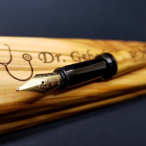 Handcrafted Fountain Pen, Personalized Doctor Gift, Doctor Appreciation ...