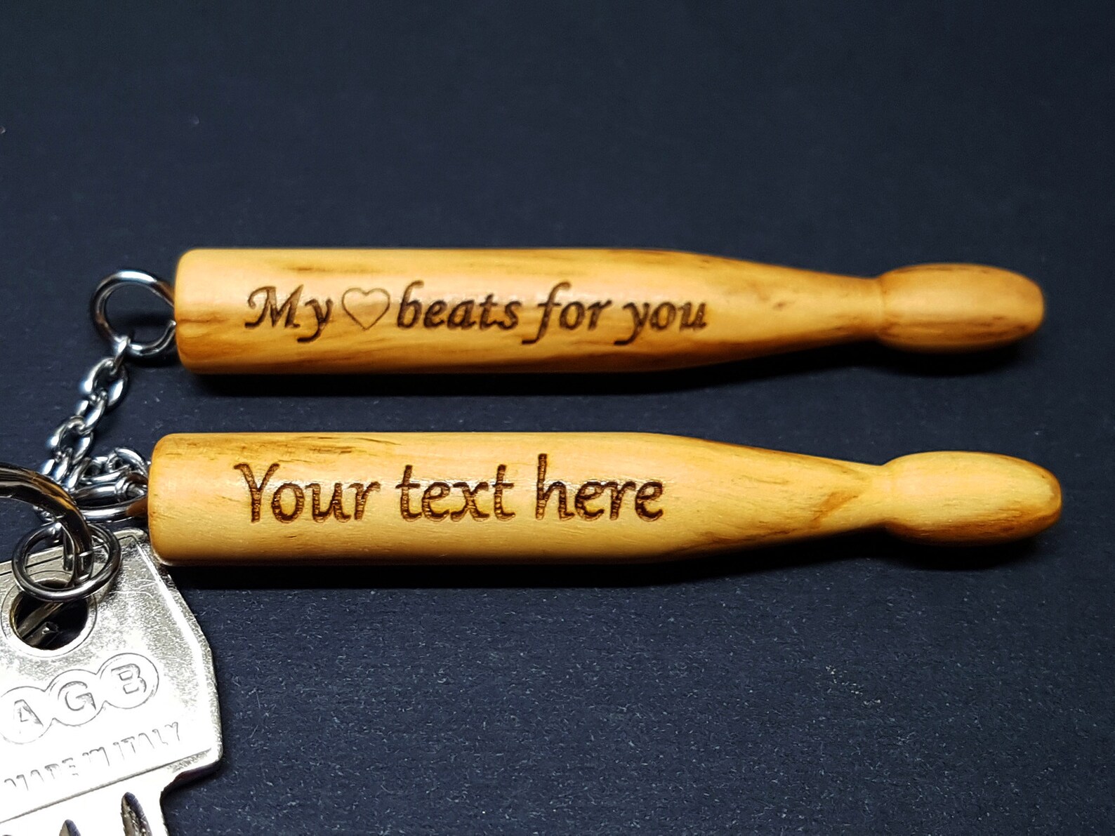 Personalized Drumstick Keychain, A Special Gift for a Drummer ...