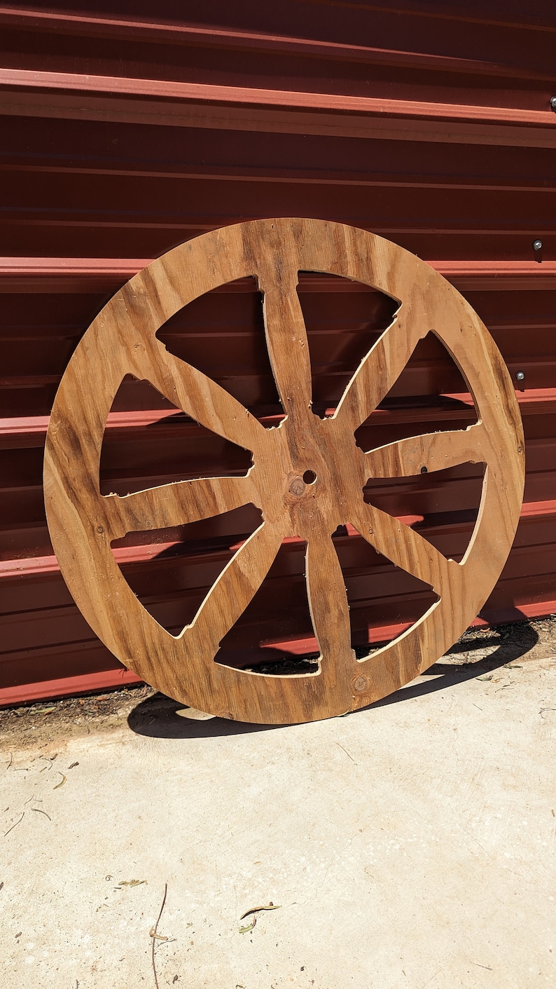 32inch Wooden Spoked Wheel - 1in Center - Vintage, Classic, Wagon ...