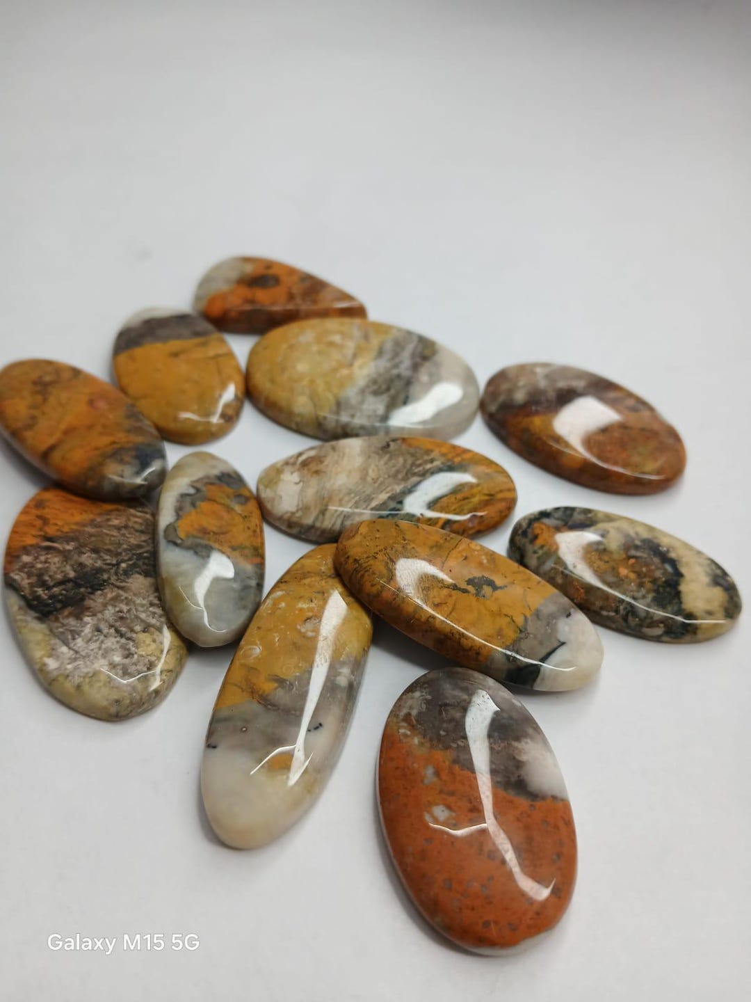 400 Crt Lot Natural Multi Shade Stripped Indian Neolite Big Size Multi ...