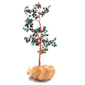 Handmade Leuce Tree with Malachite Stones - Etsy 日本