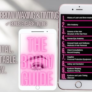 Editable Brow Guide Wax And Tint Training Manual. The Ultimate 2024