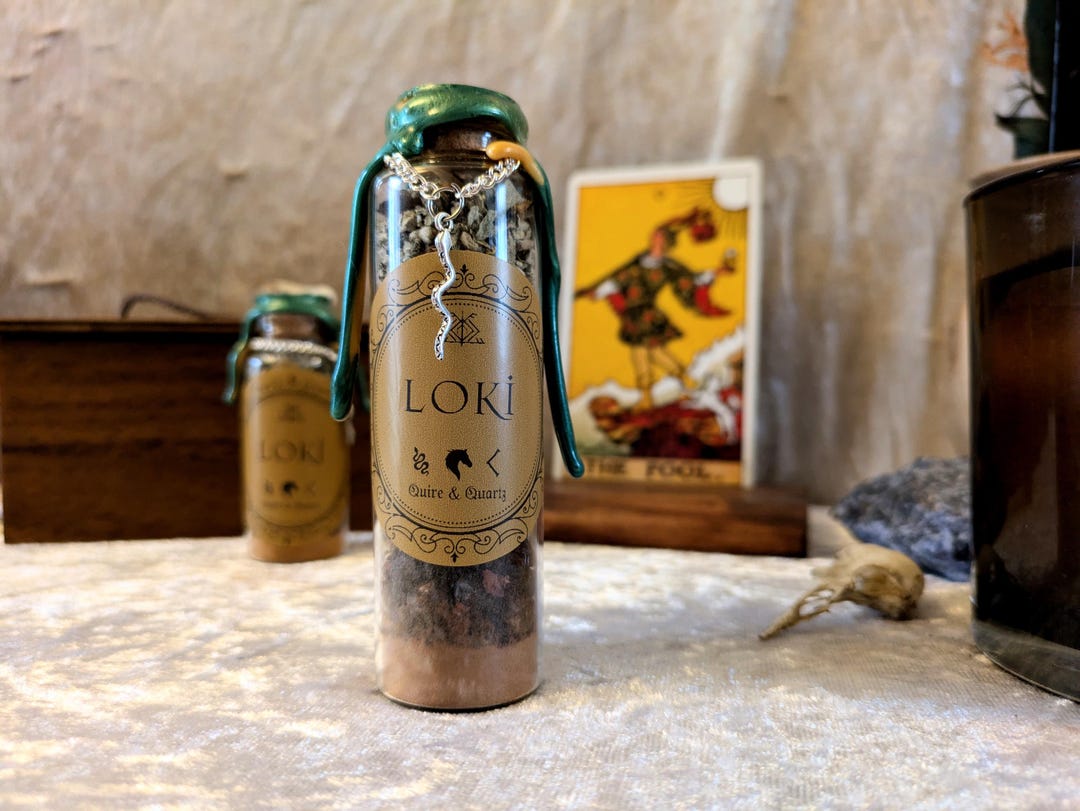 Loki Offering Bottle | Loki Spell | Trickster God | Loki Devotional ...