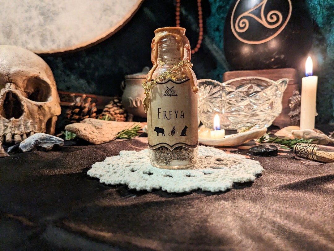 Freya Offering Bottle Freya Spell Freya Goddess Freya Devotional Deity ...
