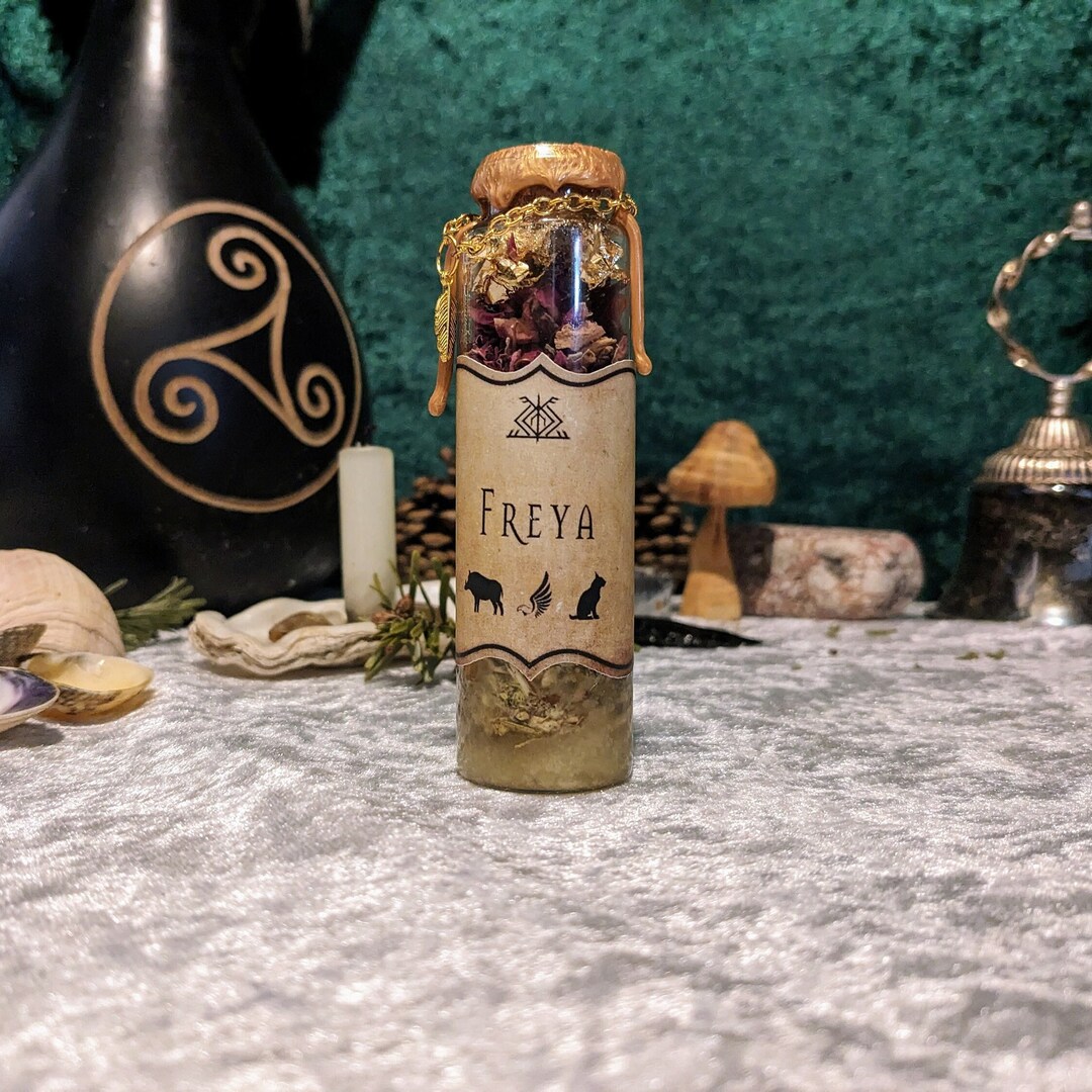 Freya Offering Bottle Freya Spell Freya Goddess Freya Devotional Deity ...