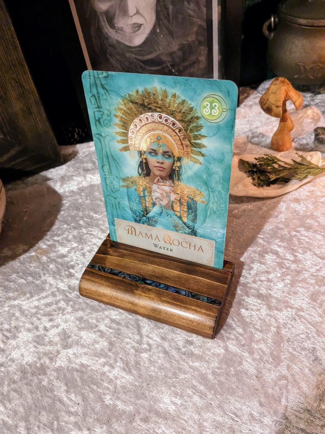 Abalone Tarot Card Stand Oracle Cards Tarot Card Holder Abalone Shell ...