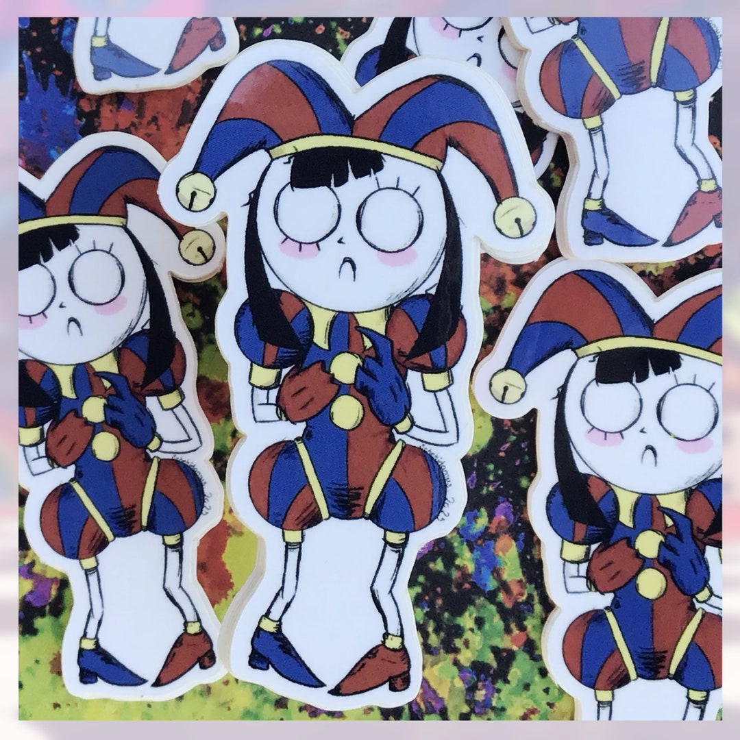 Pomni the Amazing Digital Circus TADC Dont Starve Style Vinyl Sticker ...