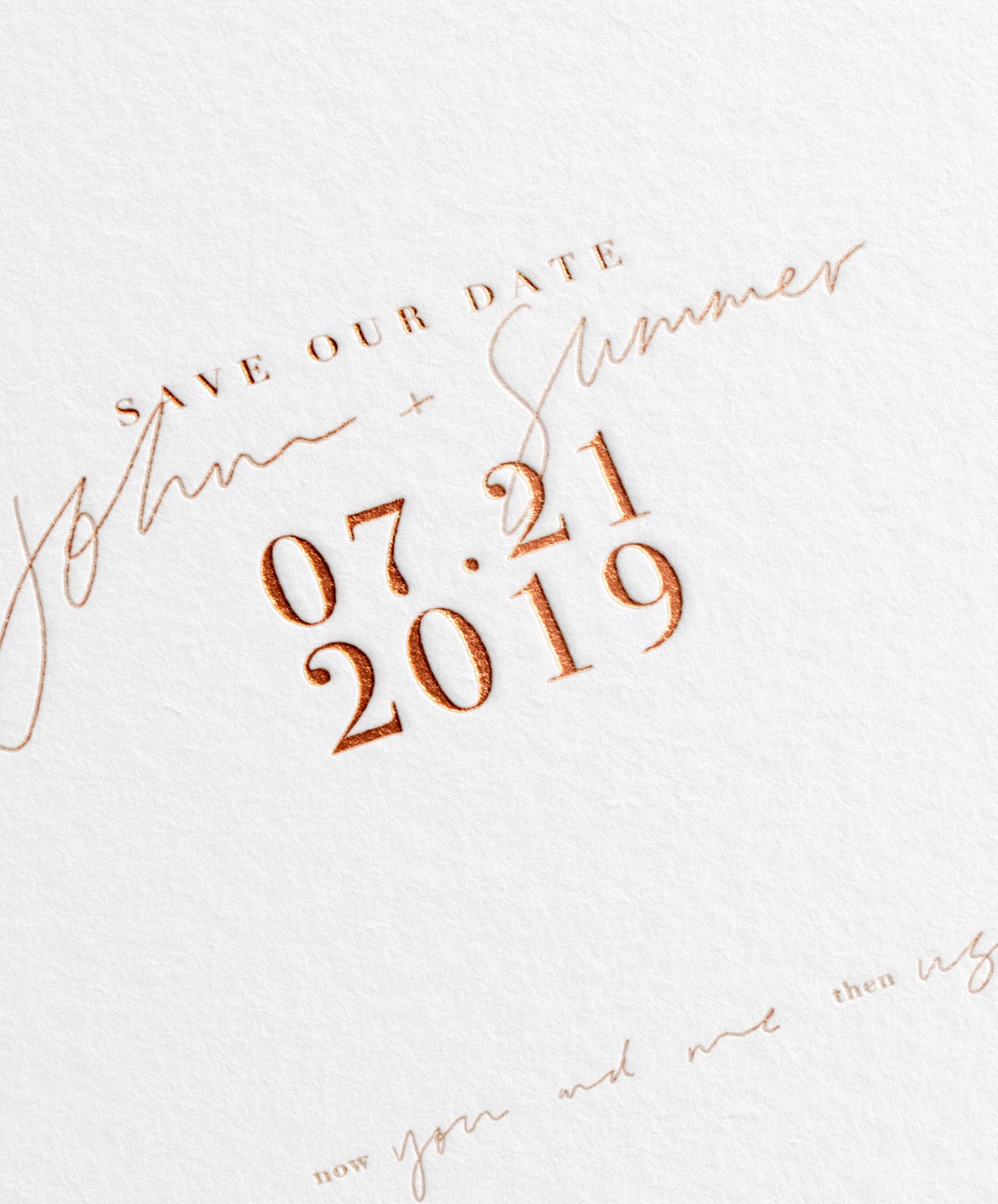 Modern Save the Dates Hand Lettered Save the Dates | Etsy