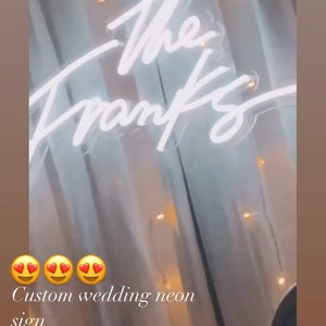 Custom Wedding NEON SIGN for Reception | Wedding Decorations | Wedding ...