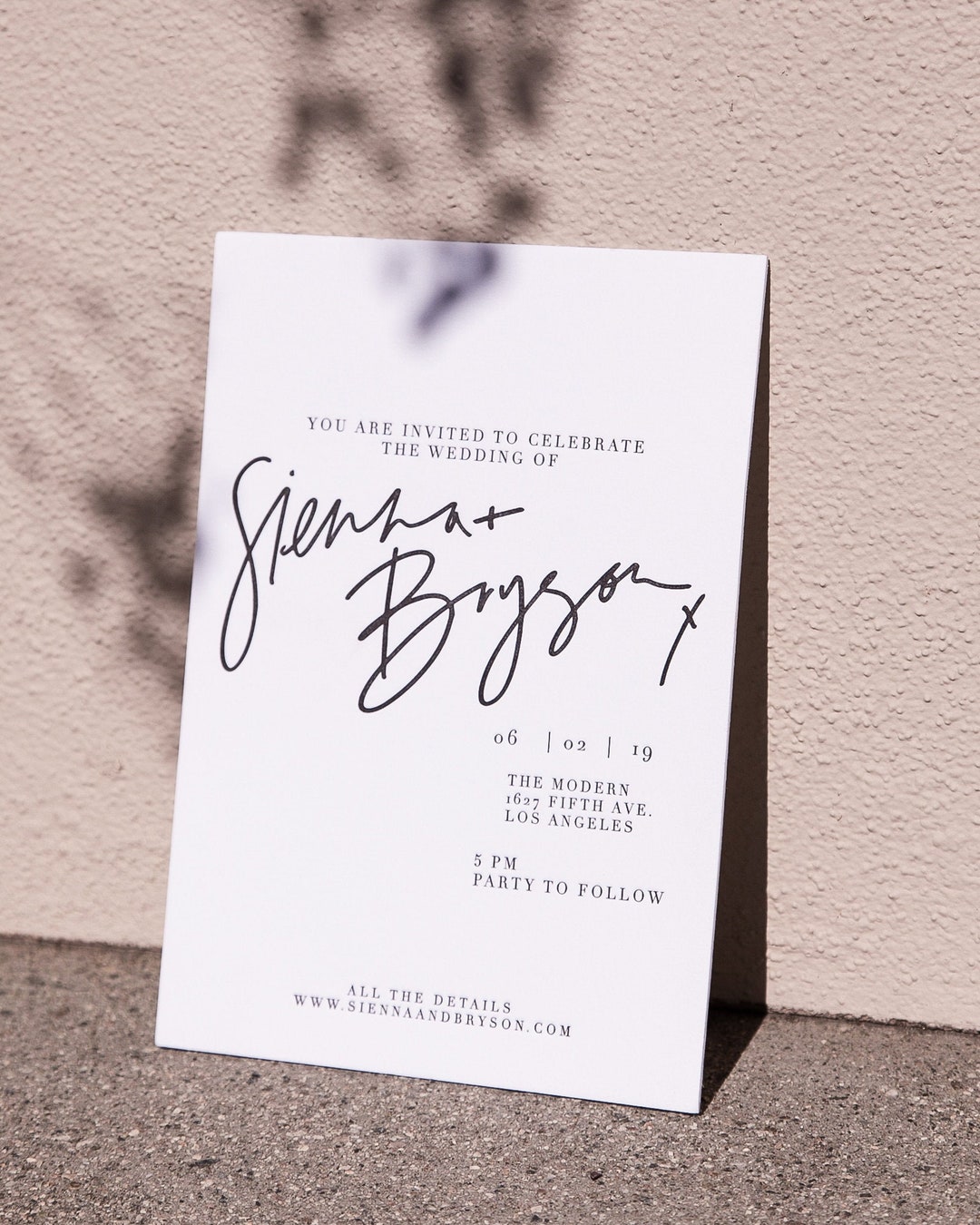 Modern Invitations, Hand Lettered Invitations, Letterpress Invitations ...