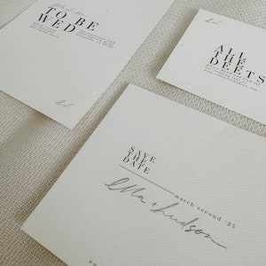 Aesthetic Save the Dates and Invitiations Printable Save the - Etsy