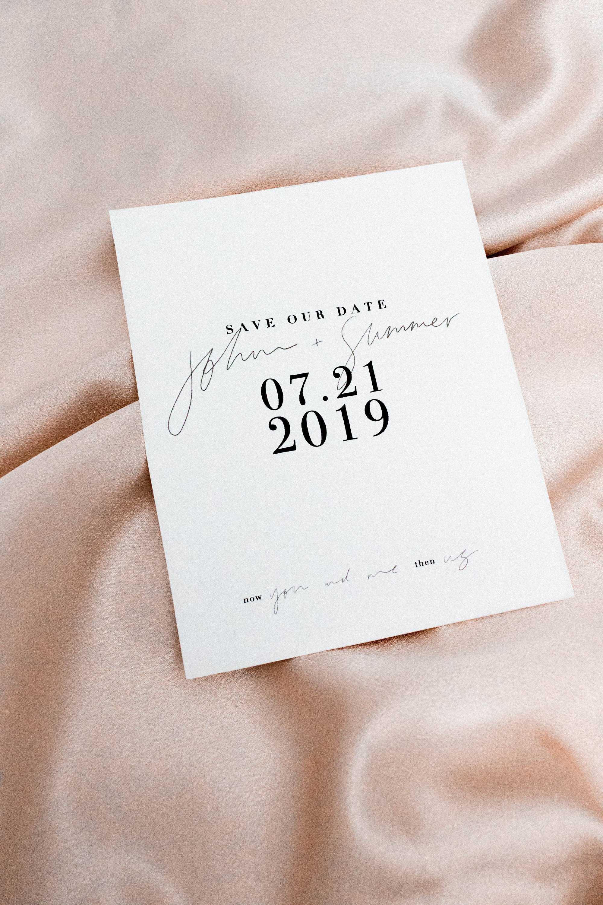Modern Save The Dates