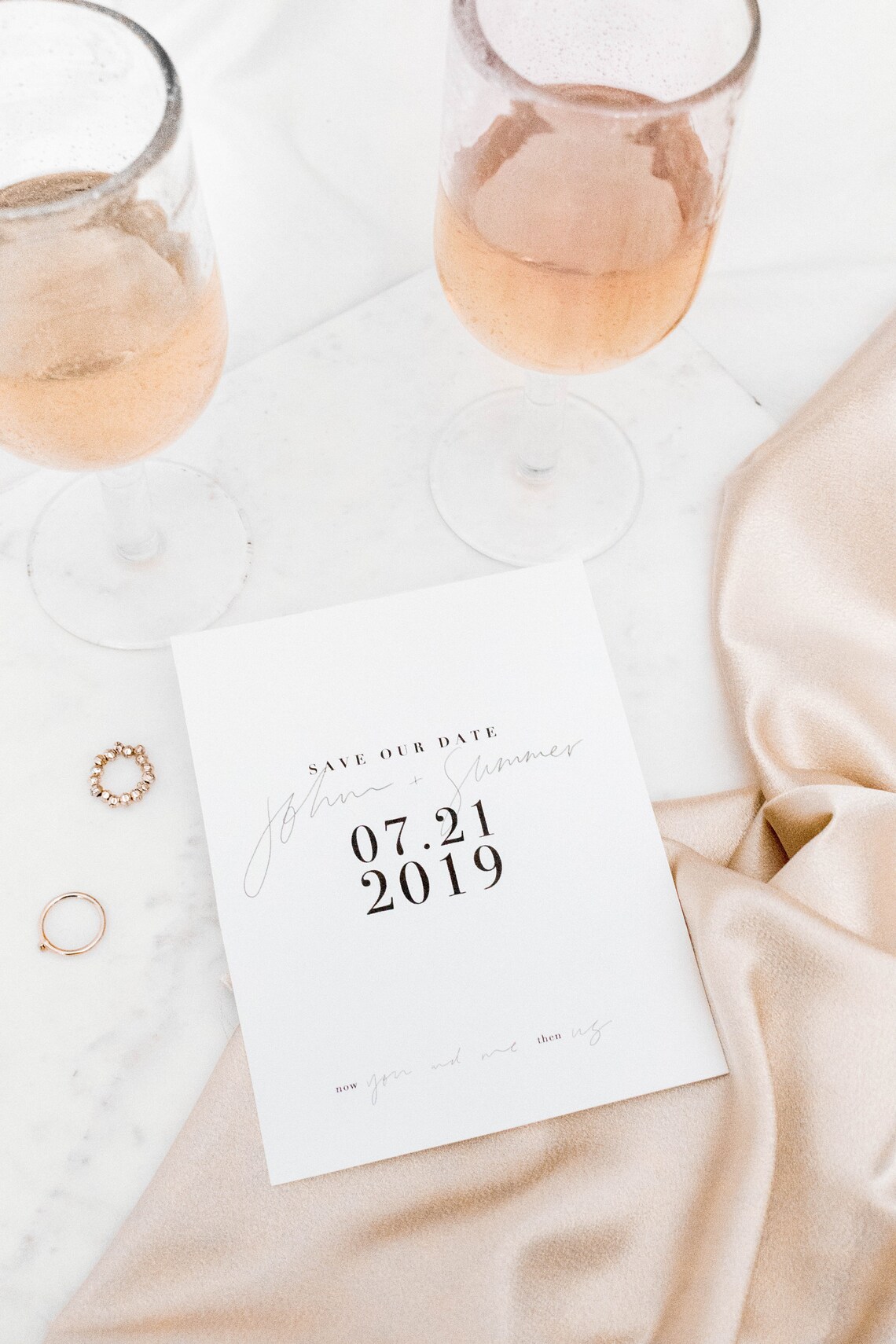 Modern Save the Dates Hand Lettered Save the Dates | Etsy