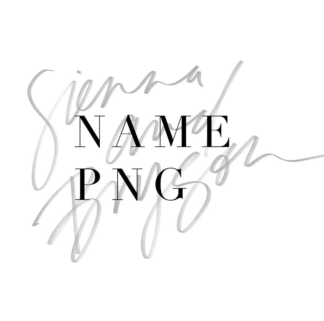 NAME PNG - Etsy