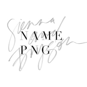 NAME PNG - Etsy
