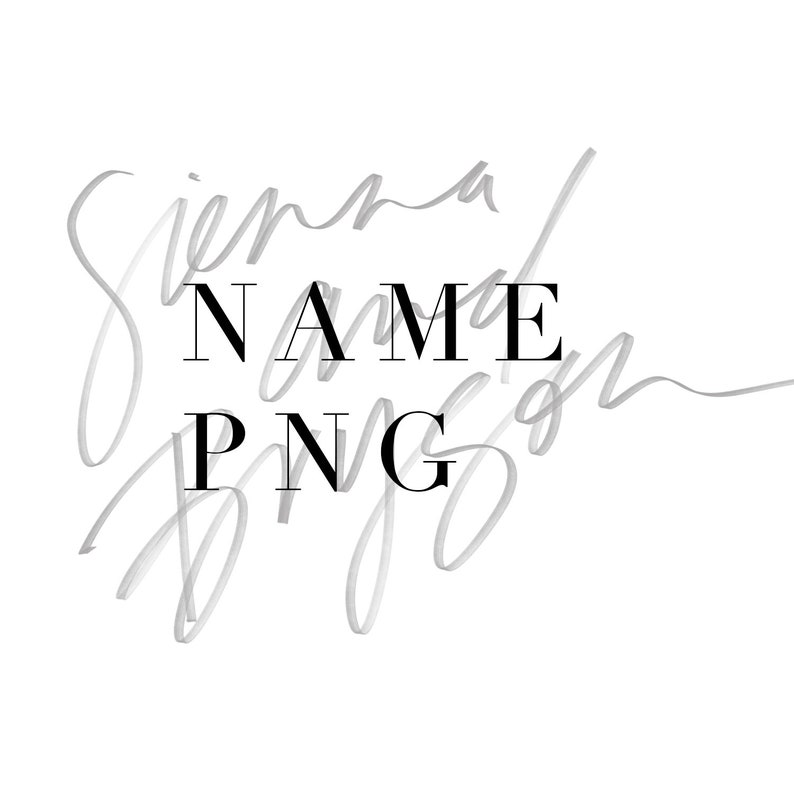 NAME PNG - Etsy