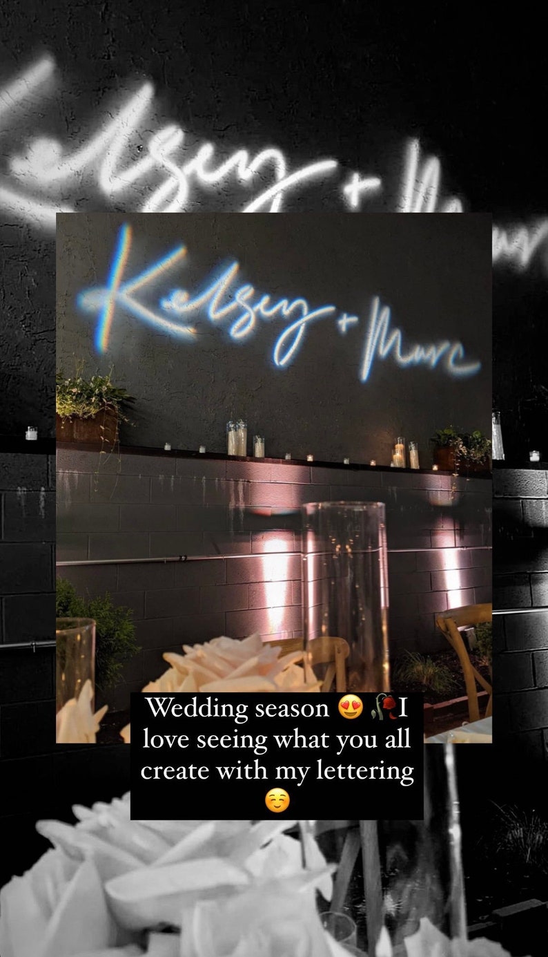 Custom Wedding NEON SIGN for Reception | Wedding Decorations | Wedding ...