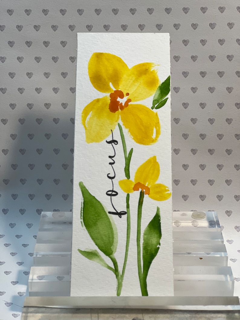 Floral Motivational Watercolor Bookmarks: Bookworm Reader - Etsy
