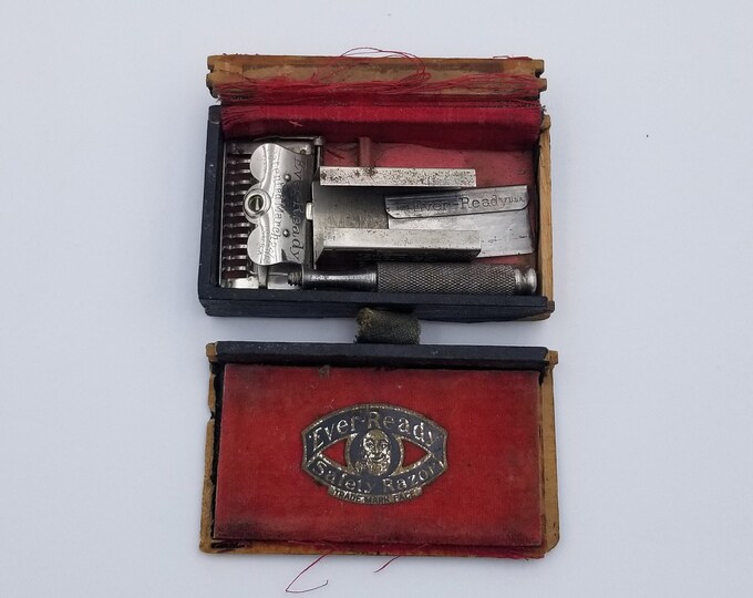 Antique Ever-ready Safety Razor Patent March 24/14 Original Box Made by ...