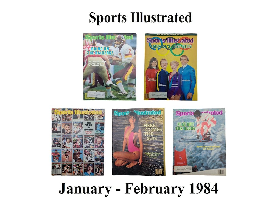 Sports Illustrated Magazines 1984 Jan-feb, Football, Washington, Winter ...