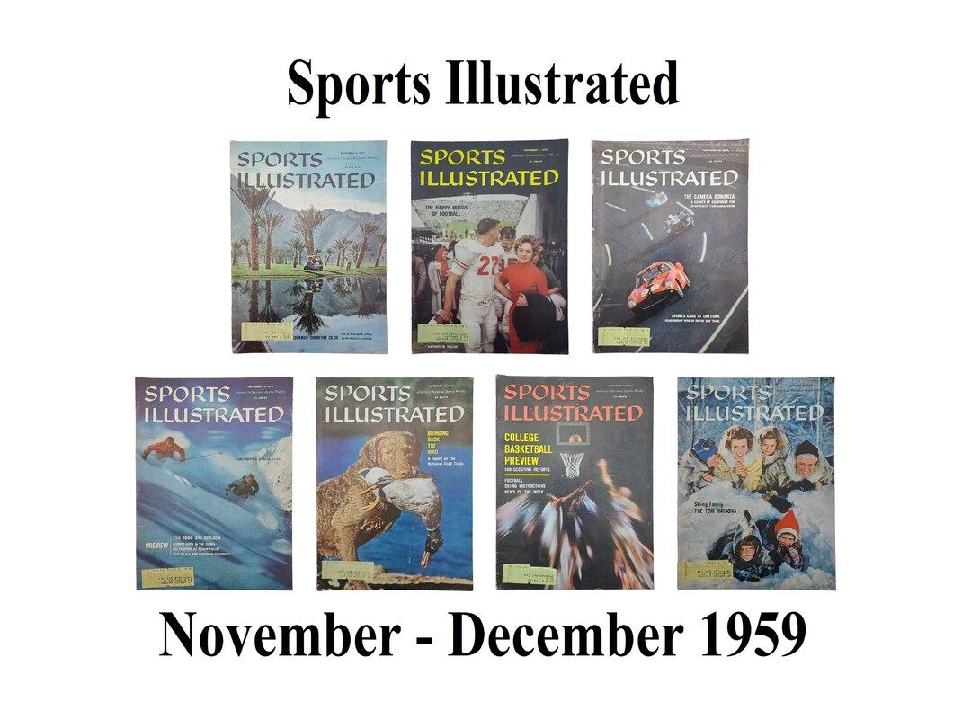 Sports Illustrated Magazines 1959 Nov-dec, Golf, Colorado, Dallas ...