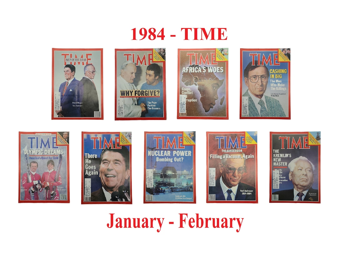 Choice of TIME Magazine – 1984 Jan-feb, Men of the Year, Ronald Reagan ...