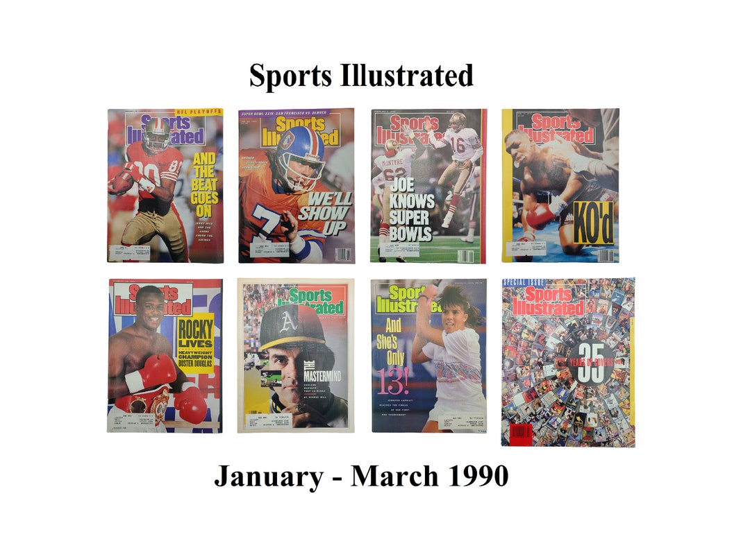 Sports Illustrated Magazines 1990, Jan-mar, Football, 49ers, Denver ...