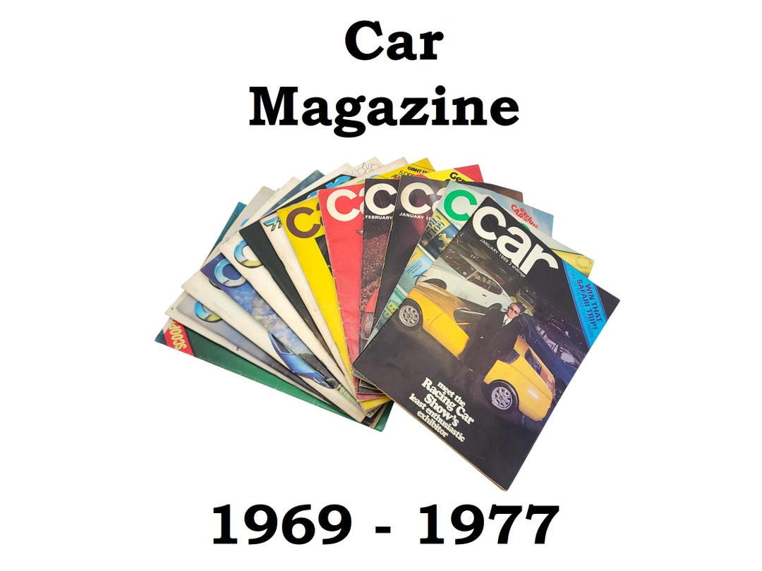 Choice of Vintage Car Magazines From 1969 - 1977. Automotive History ...