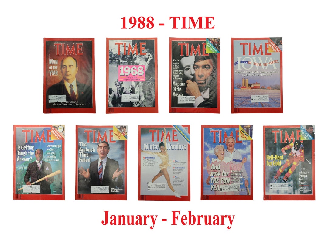Choice of TIME Magazine 1988 Jan-feb, Man of the Year, Mikhail ...