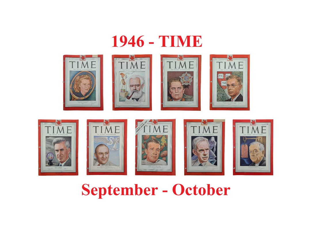 Choice of TIME Magazine – 1946 Sep-oct, California, Tennis, Sculptor ...