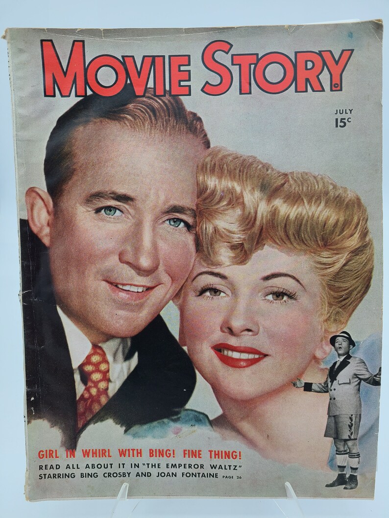 Movie Story Magazine July 1948 Bing Crosby and Joan Fontaine - Etsy