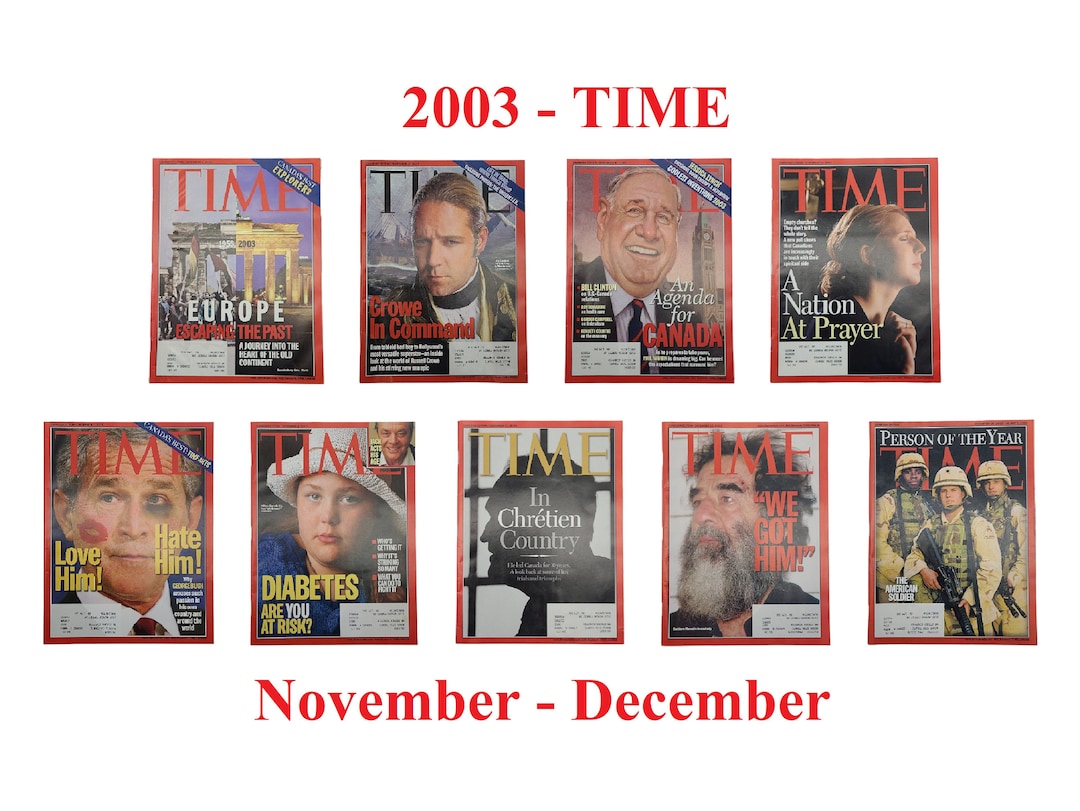 Choice of TIME Magazine – 2003 Nov-dec, Person of the Year, Europe ...