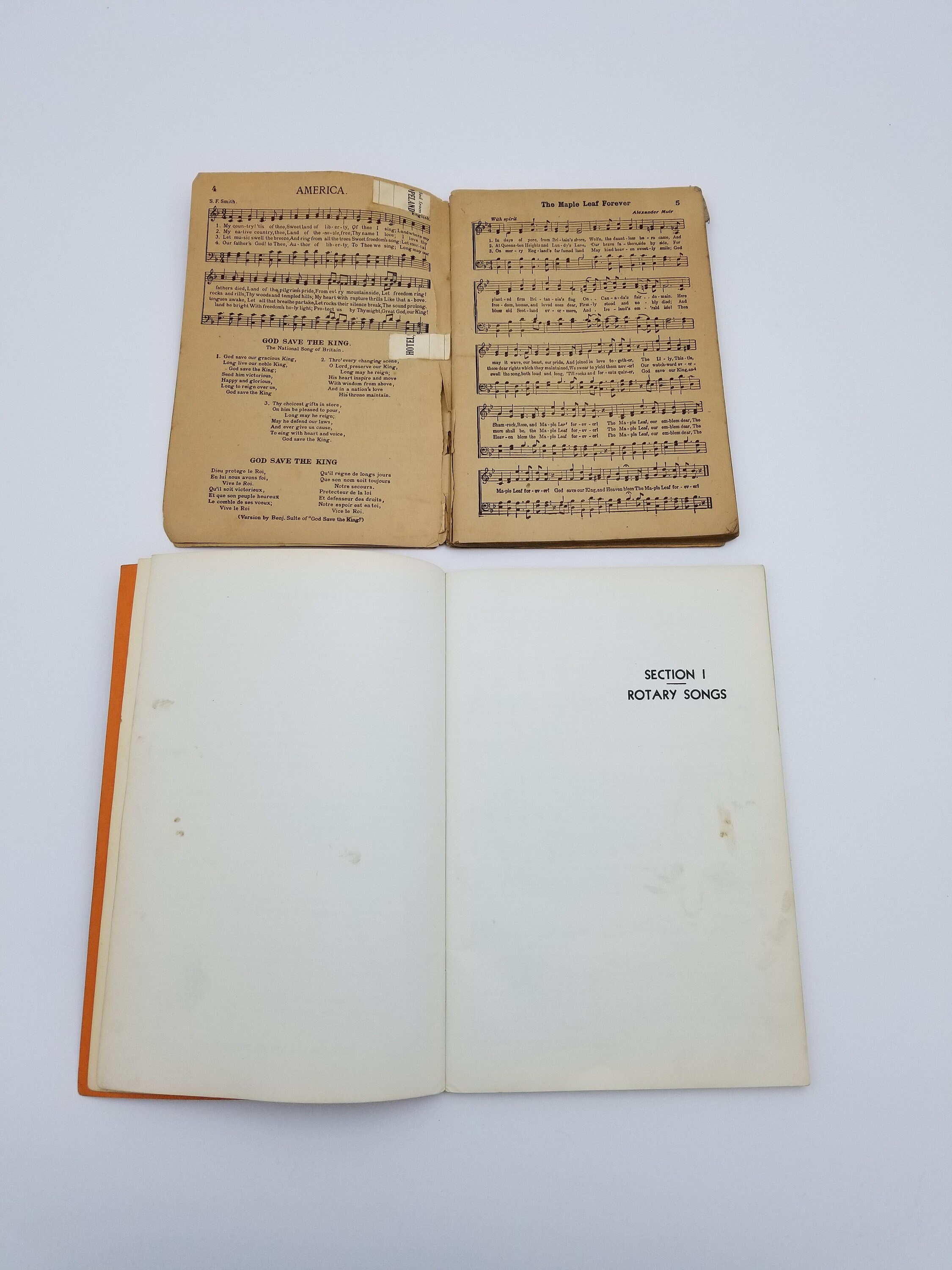 Songs of Kiwanis 1921 & Songs for the Rotary Club 1940 the - Etsy