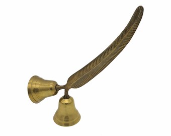 Brass Bell Feather - Etsy