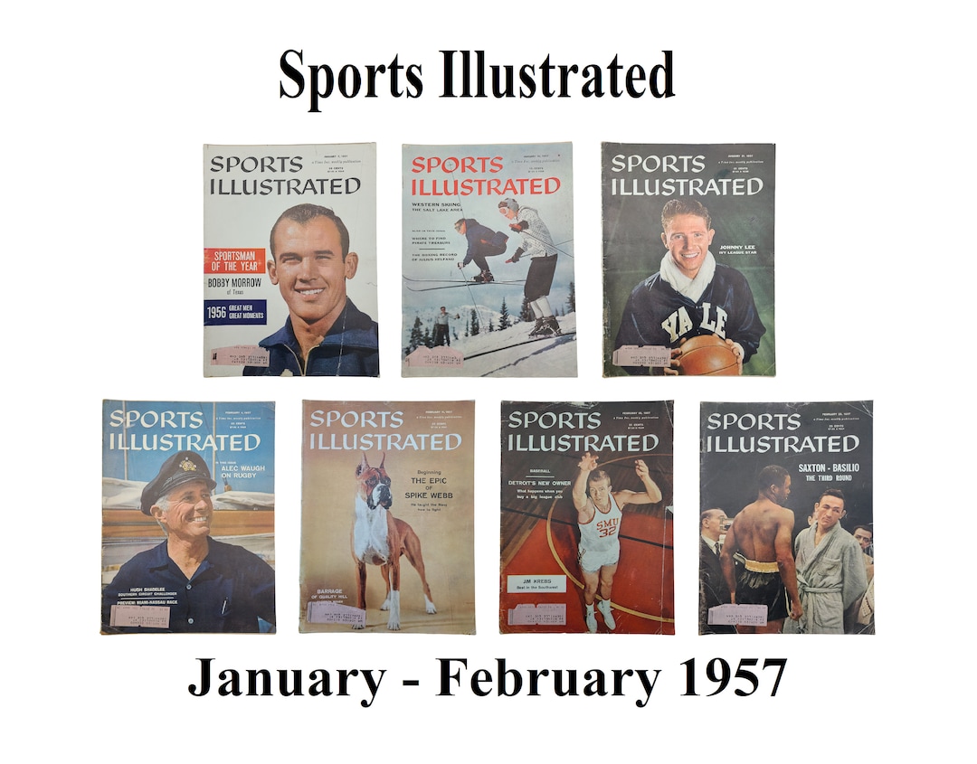Sports Illustrated Magazines 1957 Jan-feb, Olympics, Skiing, Salt Lake ...