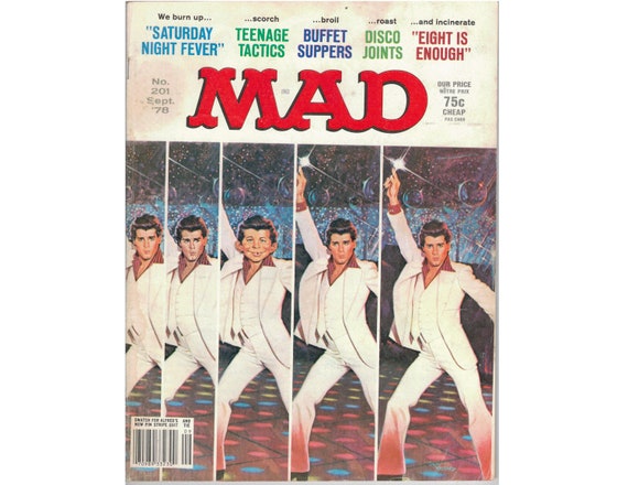 MAD Magazine No. 201 Sep '78 Saturday Night Fever Cover - Etsy
