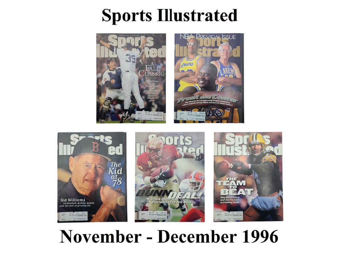 Sports Illustrated Magazines 1996 Nov-dec, Baseball, World Series ...