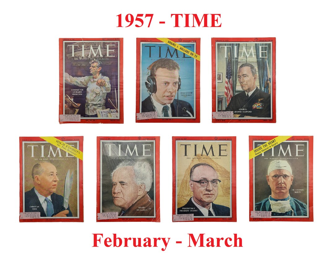 Choice of TIME Magazine – 1957 Feb-mar, Leonard Bernstein, Van Doren ...