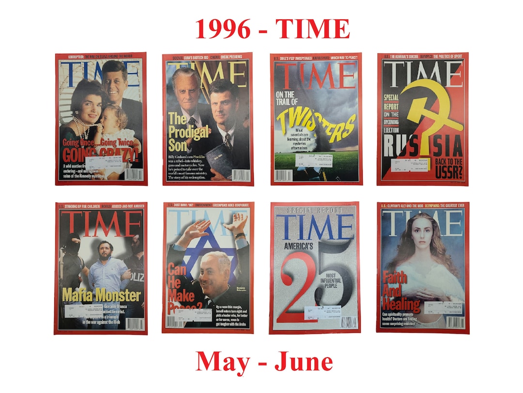 Choice of TIME Magazine – 1996 May-jun, Kennedy, Billy Graham, Tornado ...
